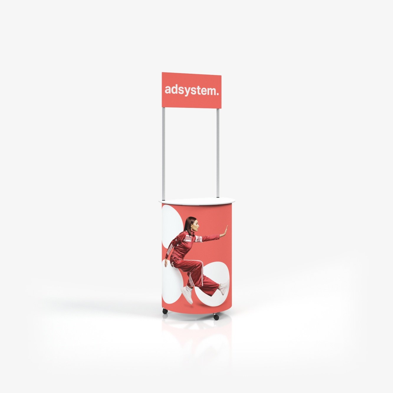Degustacinis staliukas adBox Hit Mini | Kompaktiškas reklaminis sprendimas