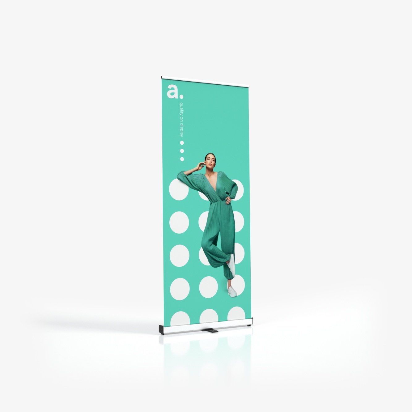 Lengvas roll-up stendas Light 85 cm | Kompaktiški roll up stendai reklamai