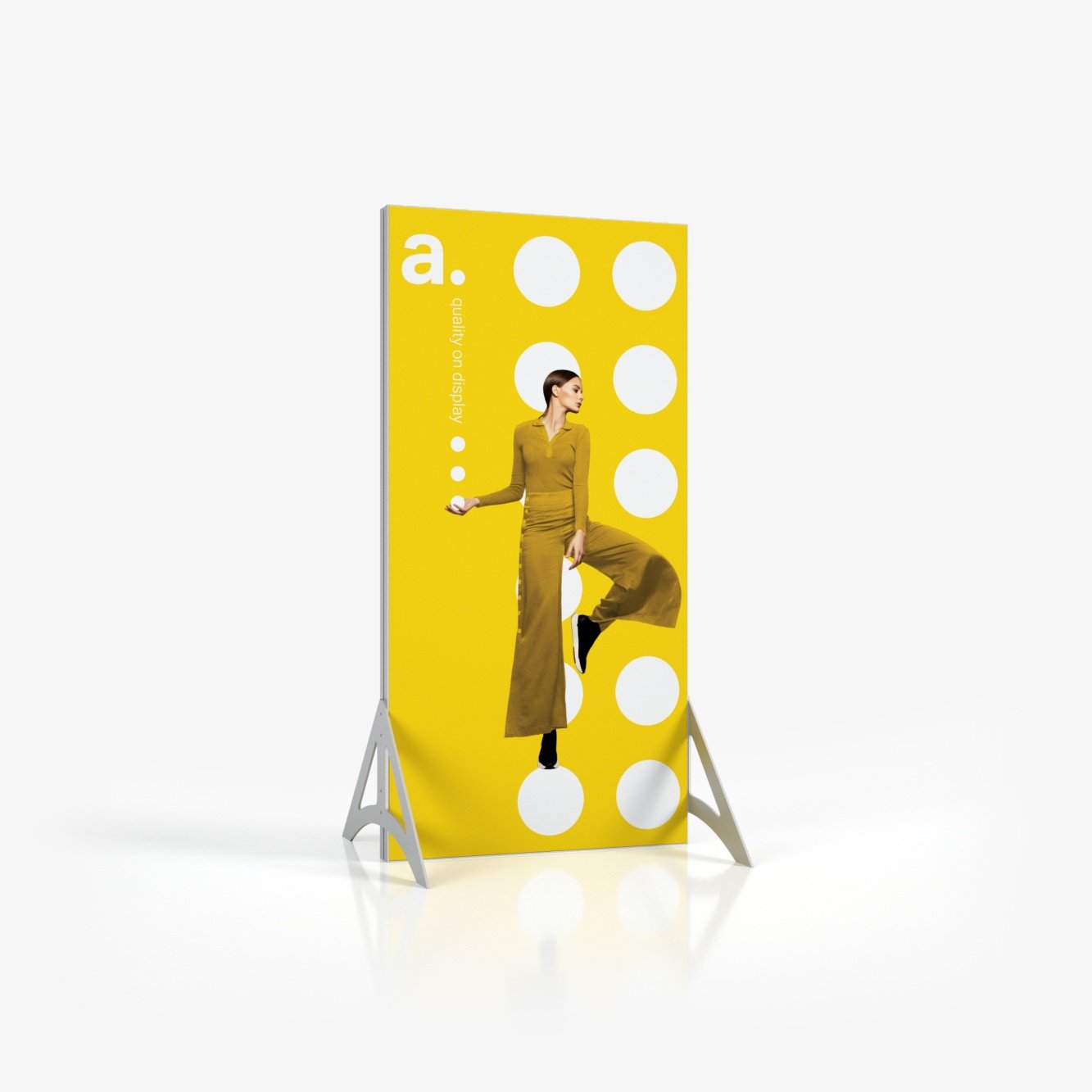 Pastatomas reklamos stendas adFrame DTF 45 mm